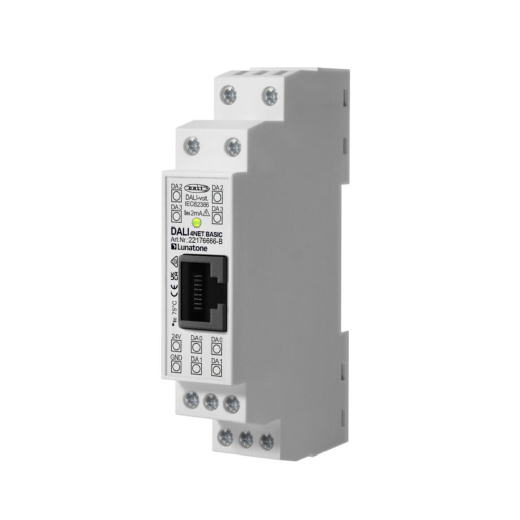 DALI 4Net Basic Modbus Router med 4 DALI segmenter | Jumitech
